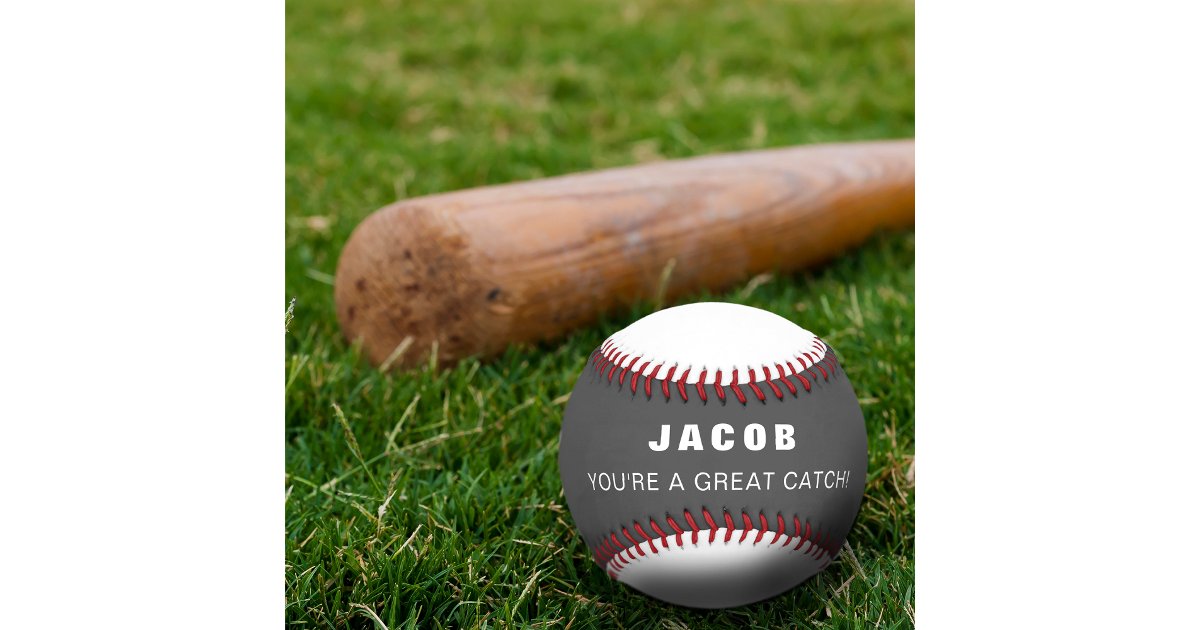 Valentines You're A Great Catch Personalized Baseball | Zazzle
