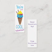 Valentine's You're Too Cool! Mini Bookmark Mini Business Card | Zazzle