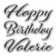 Valerie Name First Name black Sticker Birthday | Zazzle