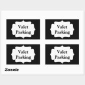 Valet Parking Rectangular Sticker | Zazzle