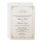 Valima Ceremony Wedding Invitation Gold White | Zazzle
