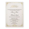 Valima Ceremony Wedding Invitation Gold White | Zazzle