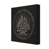 Valknut and Tree of Life Yggrdrasil Canvas Print | Zazzle