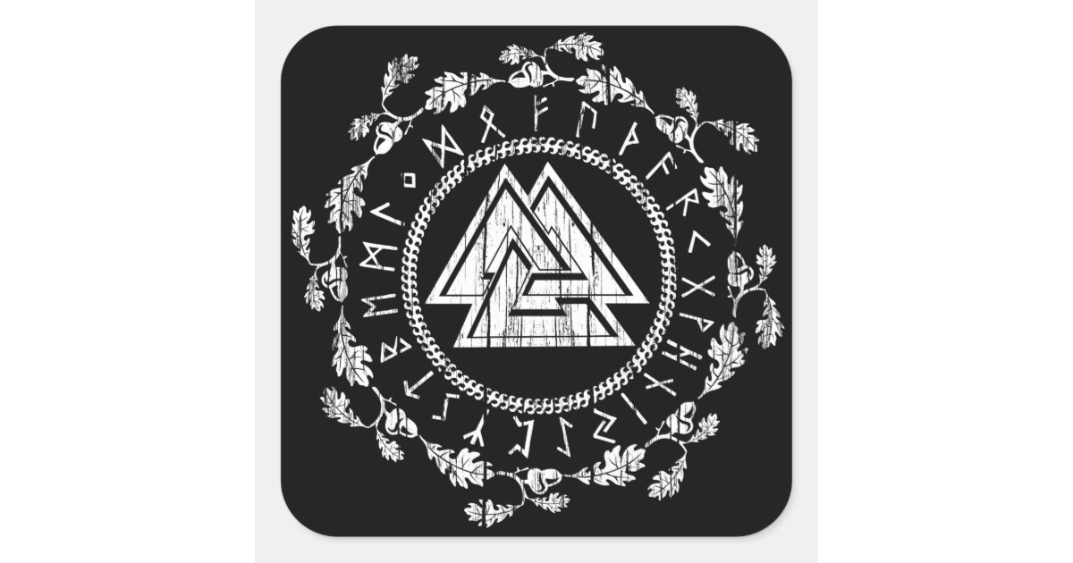 Valknut - Runes Sticker | Zazzle