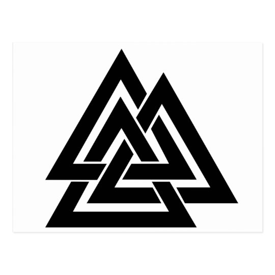 Valknut Viking Norse Nordic Protection Symbol Odin Postcard | Zazzle.com
