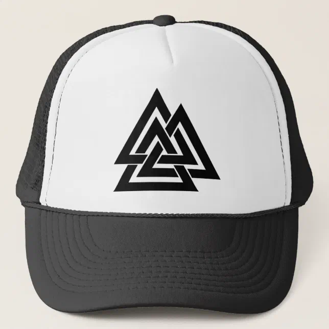 Valknut Viking Norse Nordic Protection Symbol Odin Trucker Hat | Zazzle