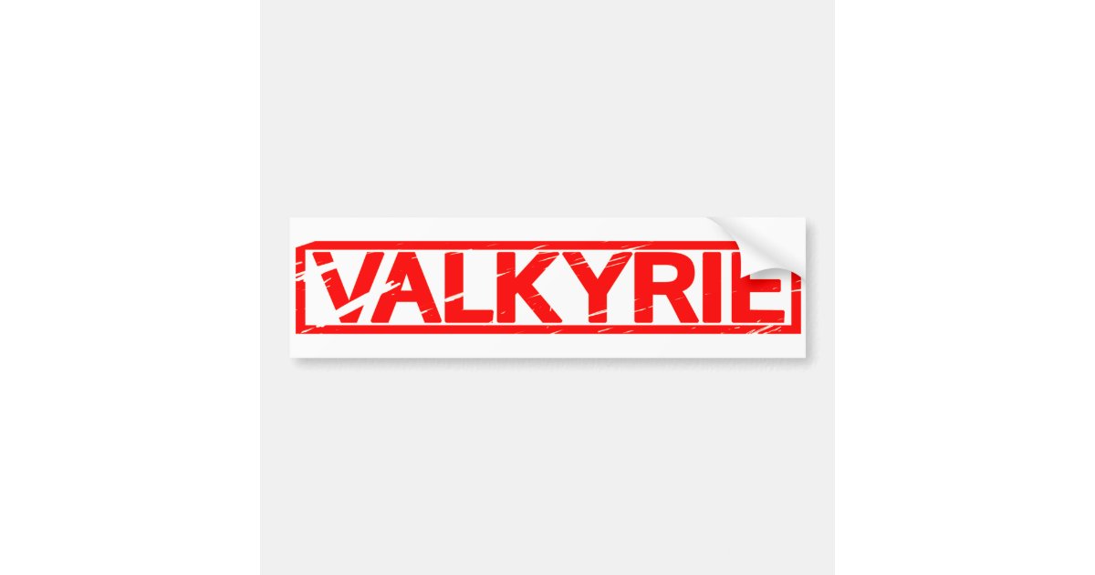 Valkyrie Stamp Bumper Sticker | Zazzle