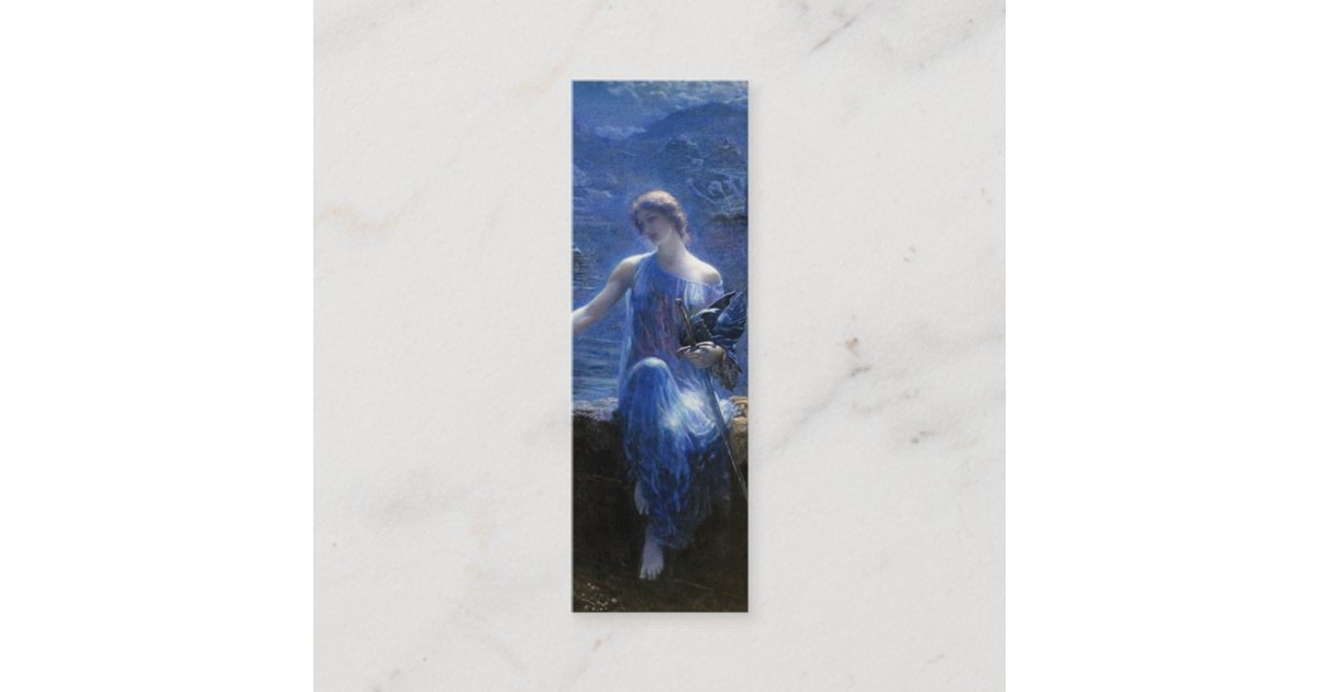 Valkyrie's Vigil Bookmark by Edward Robert Hughes Mini Business Card ...
