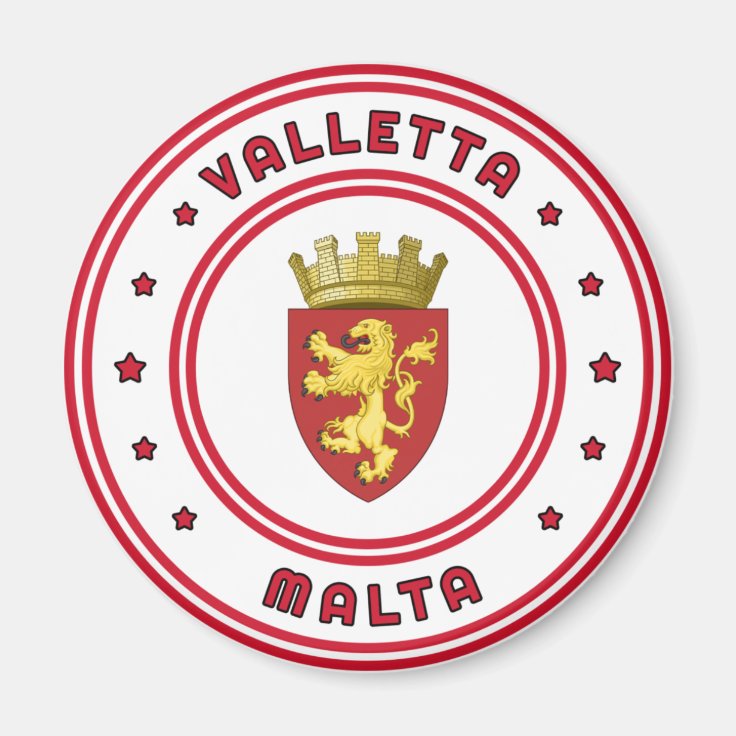 Valletta Coat of Arms, Malta Magnet | Zazzle