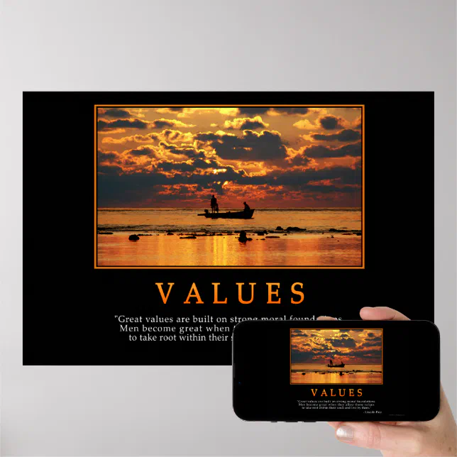 Values Poster | Zazzle