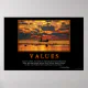 Values Poster | Zazzle