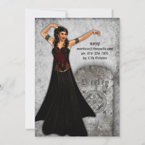 Vampire Ball Halloween Party Invitation | Zazzle