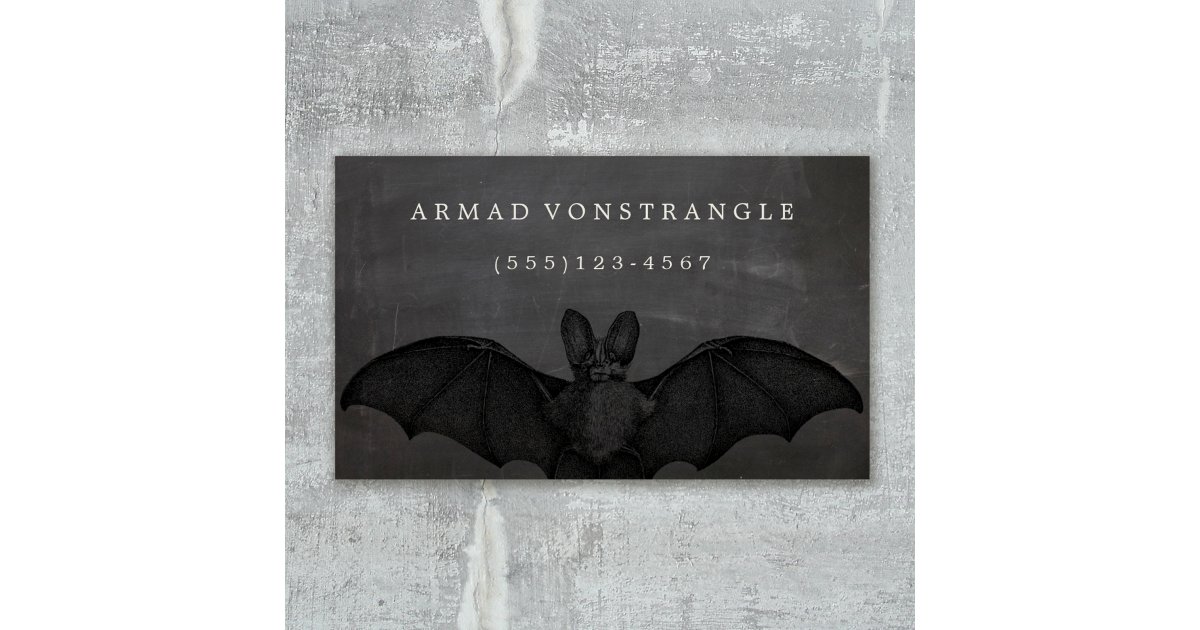 Vampire Bat Calling Card | Zazzle