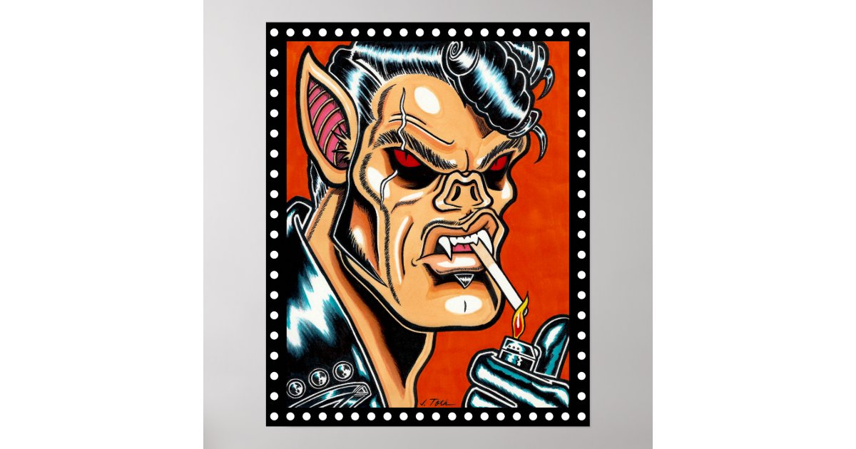 Vampire Biker Poster | Zazzle