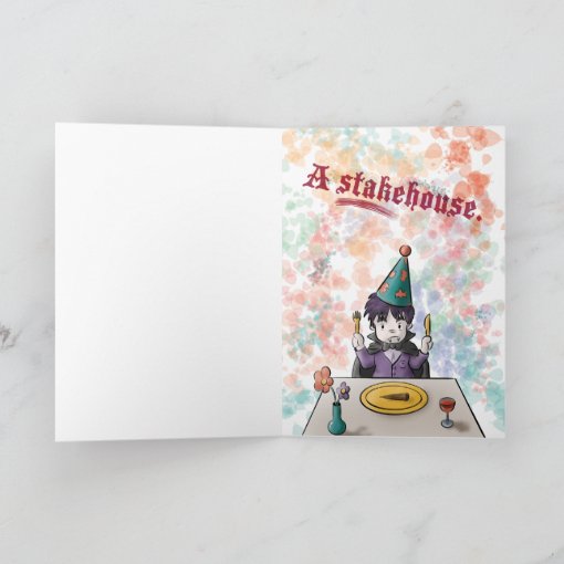 Vampire Birthday Card | Zazzle