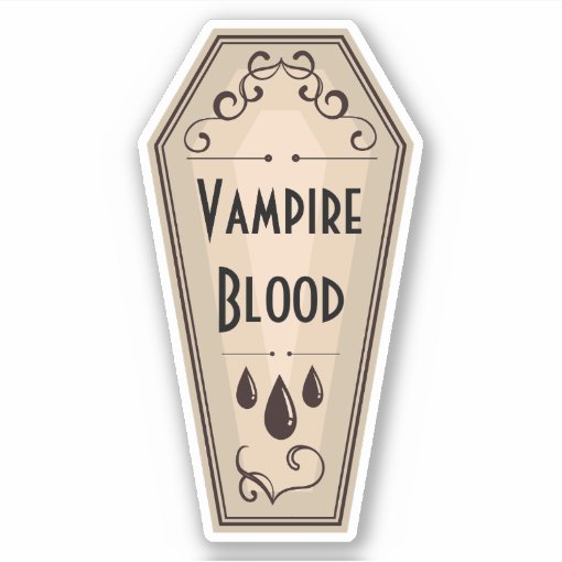 Vampire Blood Apothecary Label | Zazzle