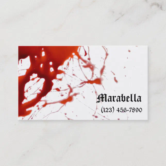 Vampire Bloody Business Card | Zazzle
