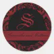 Vampire Bride Monogram Sticker | Zazzle