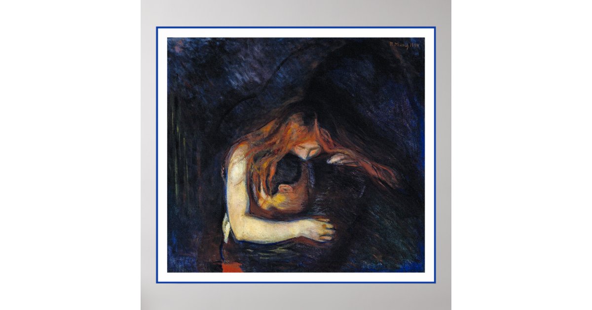 Vampire by Edvard Munch Poster | Zazzle