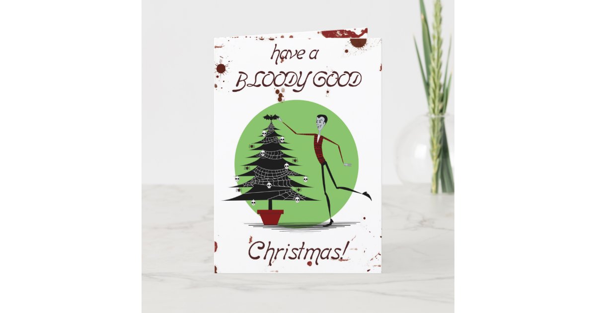 Vampire Christmas Card | Zazzle