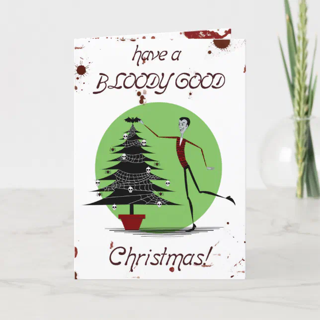 Vampire Christmas Card | Zazzle