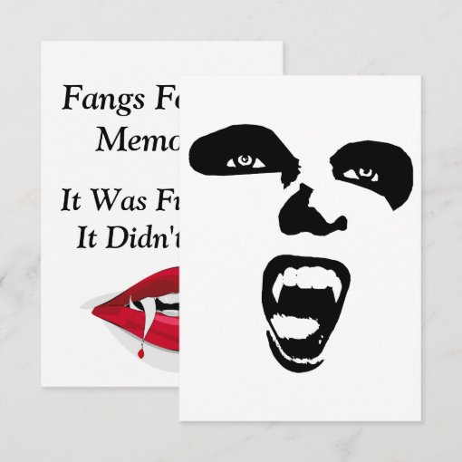 Vampire Face Horror Gothic original art Thank You Card | Zazzle