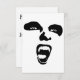 Vampire Face Horror Gothic original art Thank You Card | Zazzle