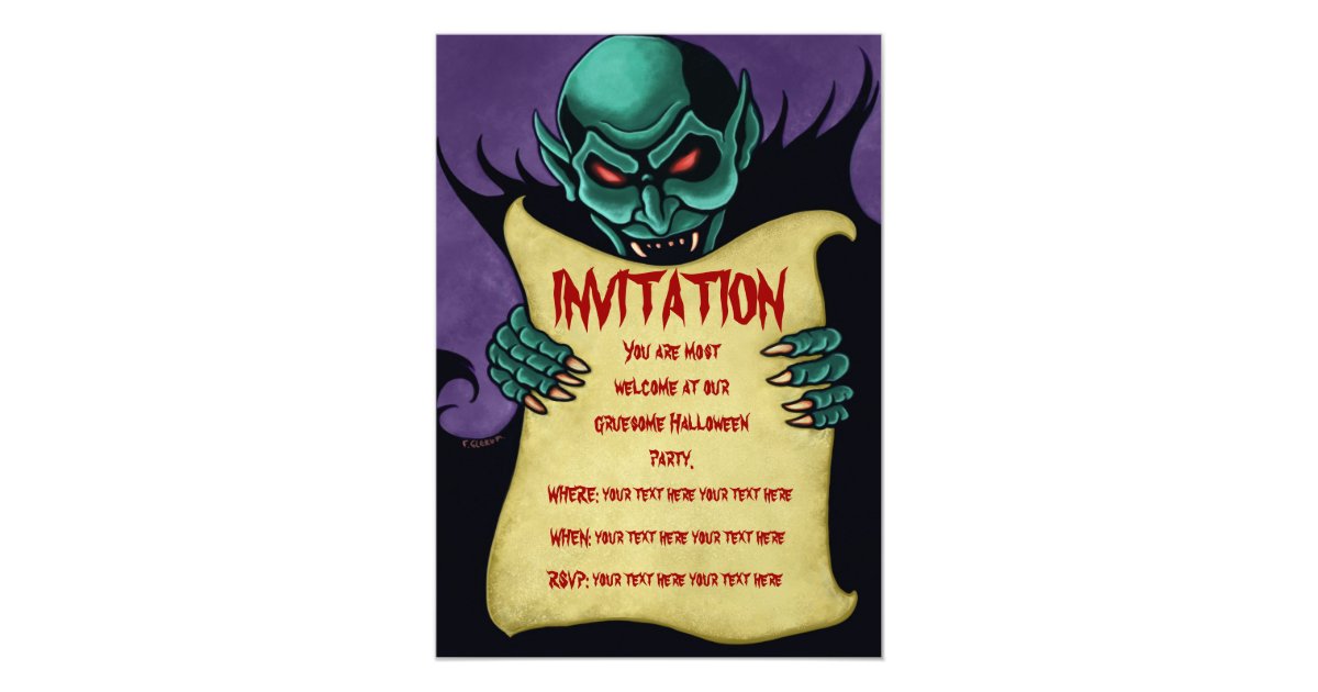vampire halloween invitations | Zazzle.com