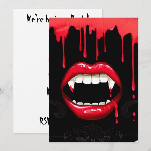 Vampire Halloween Invitations | Zazzle