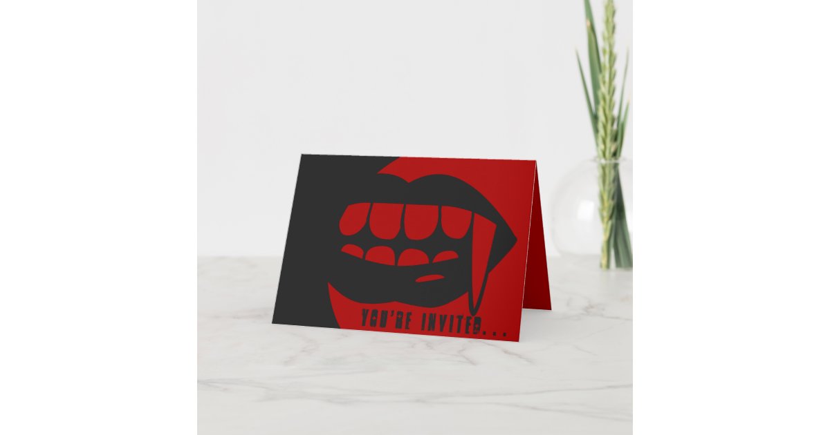 Vampire Invitation | Zazzle