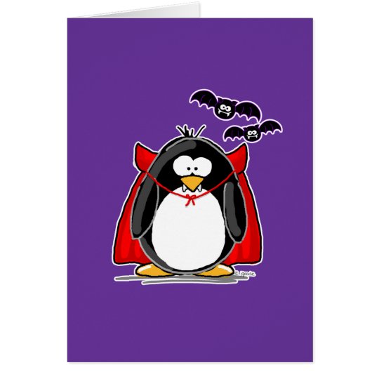 Vampire Penguin Card | Zazzle.com