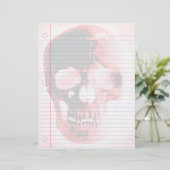 Vampire Skull Goth Notebook Paper | Zazzle