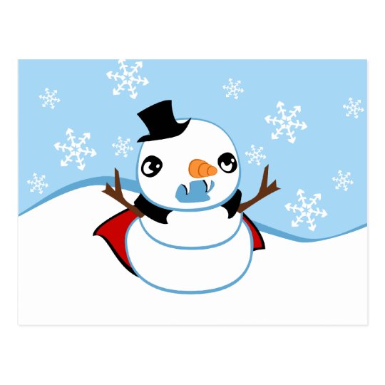 Vampire Snowman Postcard | Zazzle.com