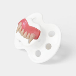 Vampire Teeth Pacifier | Zazzle