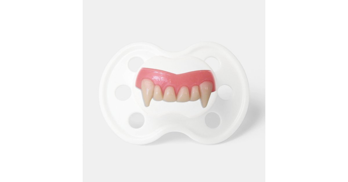 Vampire Teeth Pacifier | Zazzle