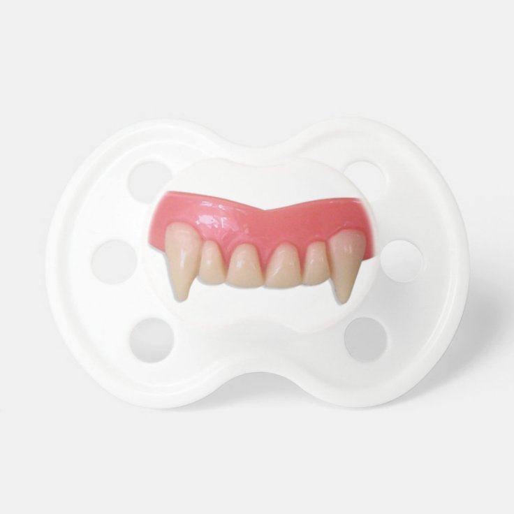 Vampire Teeth Pacifier | Zazzle