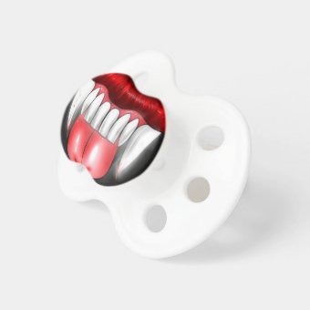 VAMPIRE TEETH PACIFIER | Zazzle