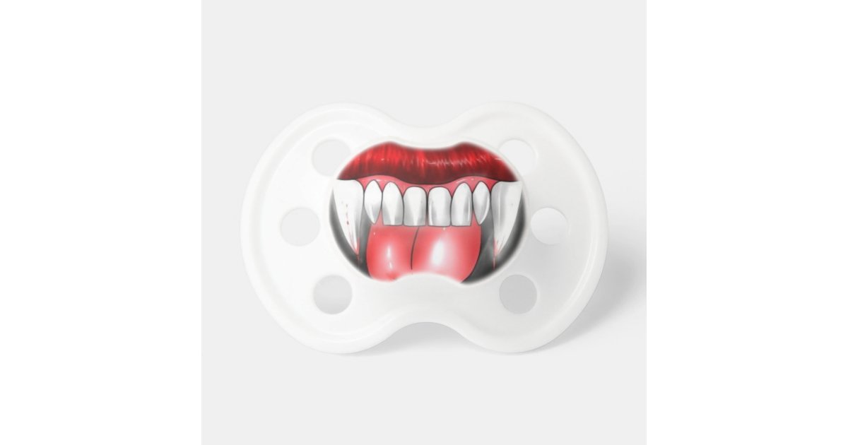 VAMPIRE TEETH PACIFIER | Zazzle