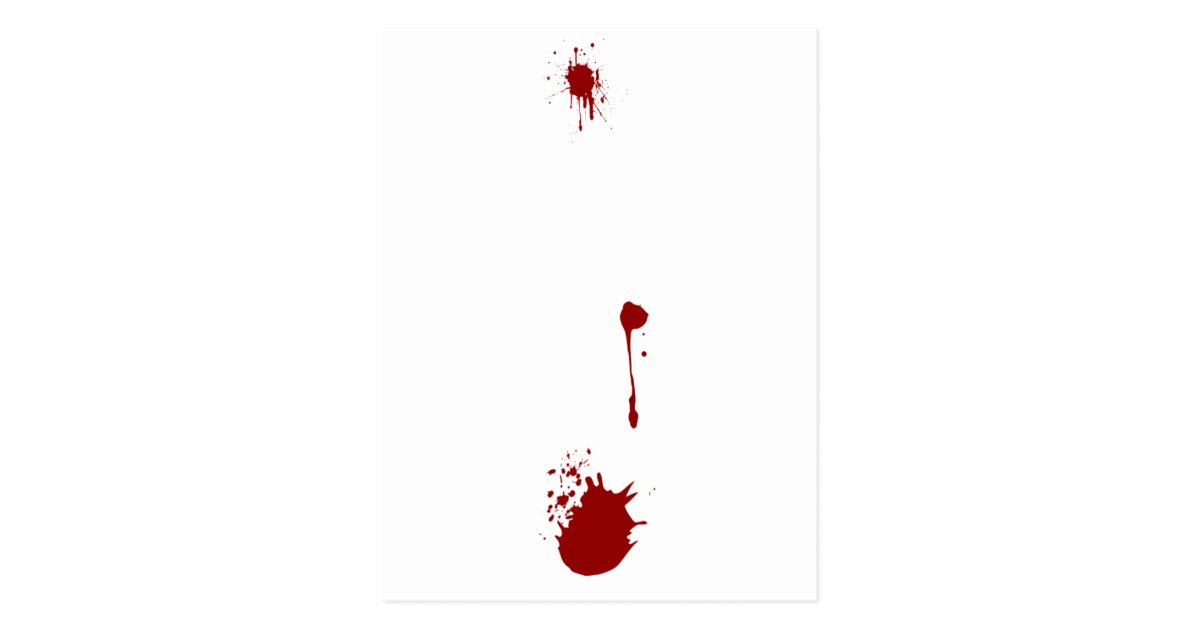 Vampire, werewolf, cannibal blood drips postcard | Zazzle.com