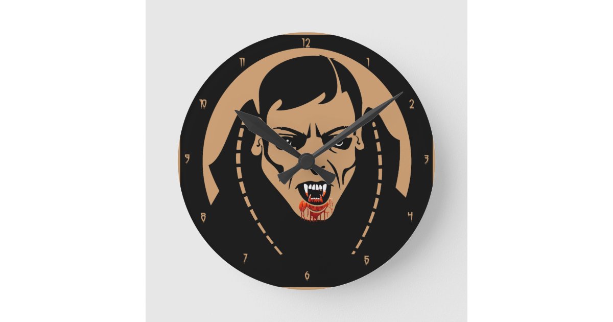Vampire's Infinity Time Wall Clock | Zazzle