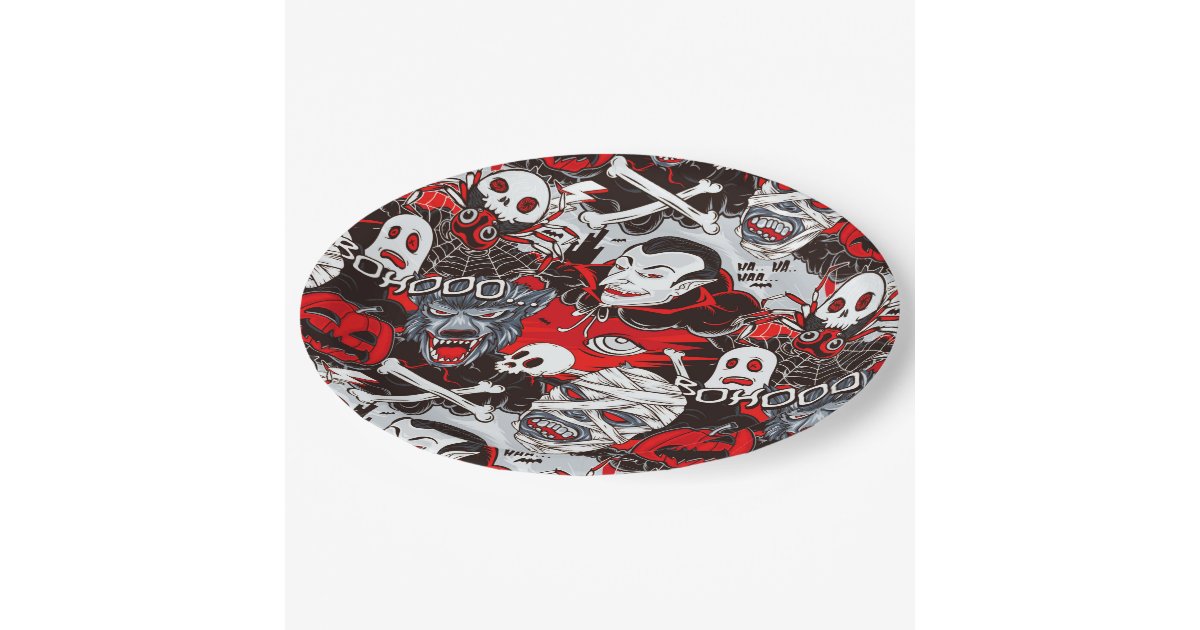 Vampires Night Paper Plates 9" | Zazzle