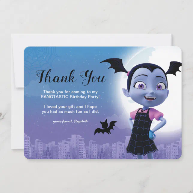 Vampirina Birthday | Thank You | Zazzle