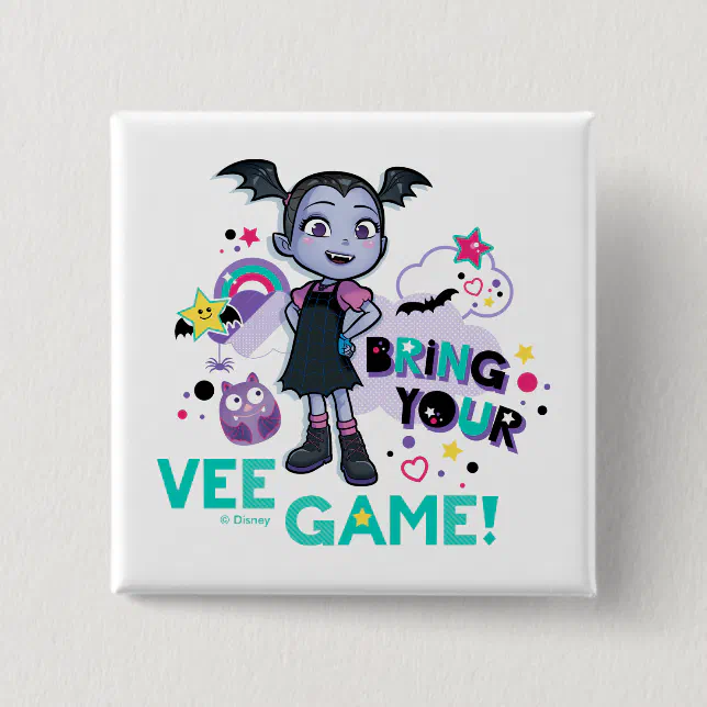Vampirina | Bring Your Vee Game! Button | Zazzle