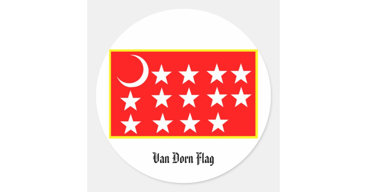 Van Dorn Flag Sticker | Zazzle
