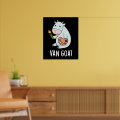 Van Goat Funny Artist Pun Dark BG Poster | Zazzle