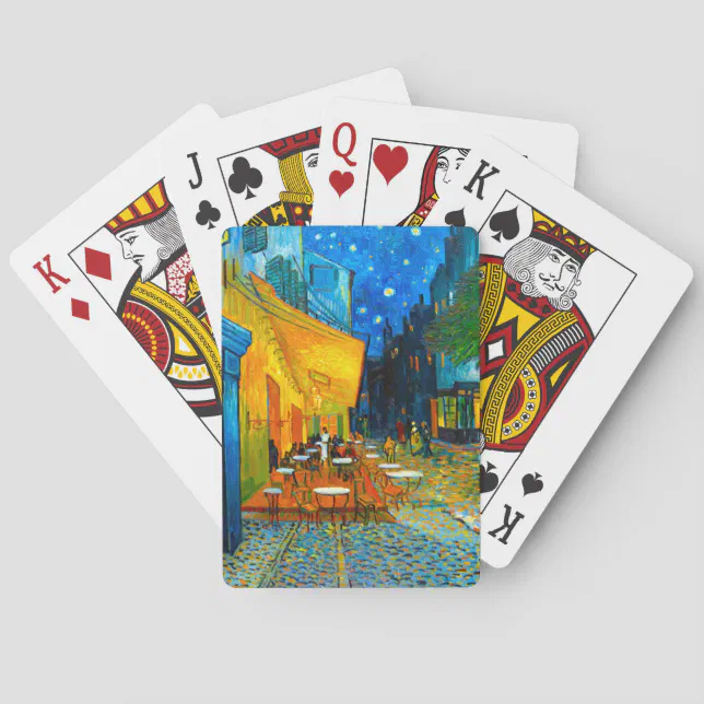 Van Gogh Café Terrace at Night Poker Cards | Zazzle