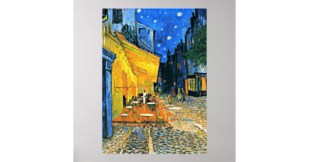Van Gogh - Cafe Terrace Poster | Zazzle