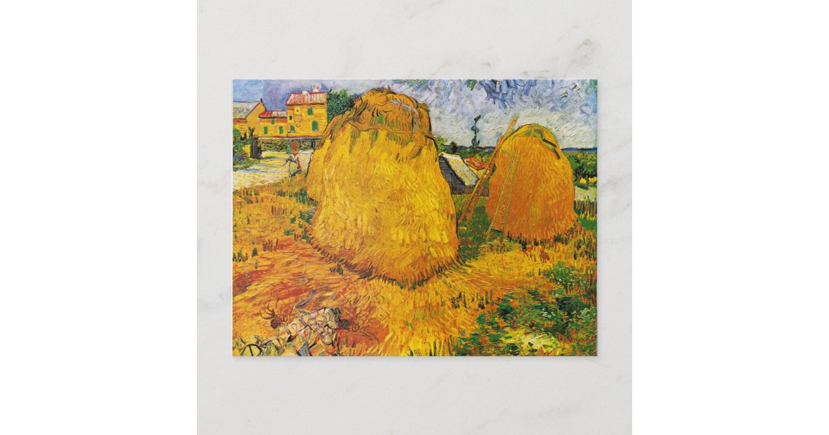 Van Gogh - Haystacks in Provence Postcard | Zazzle