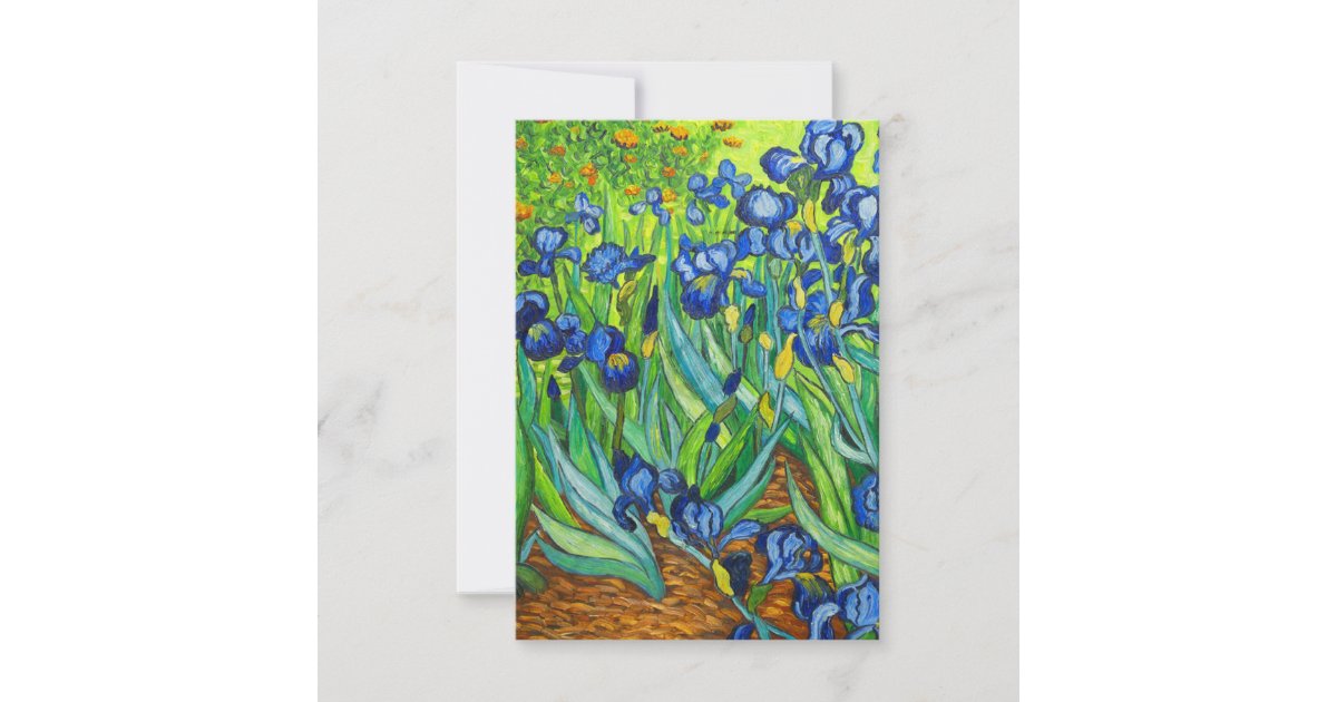 Van Gogh Irises Invitation | Zazzle