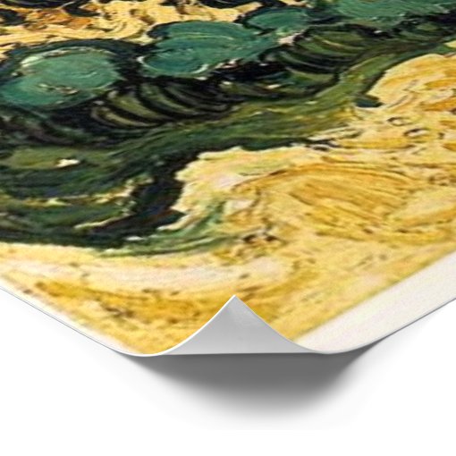 VAN GOGH - MOUNTAINS AT SAINT-REMY POSTER | Zazzle